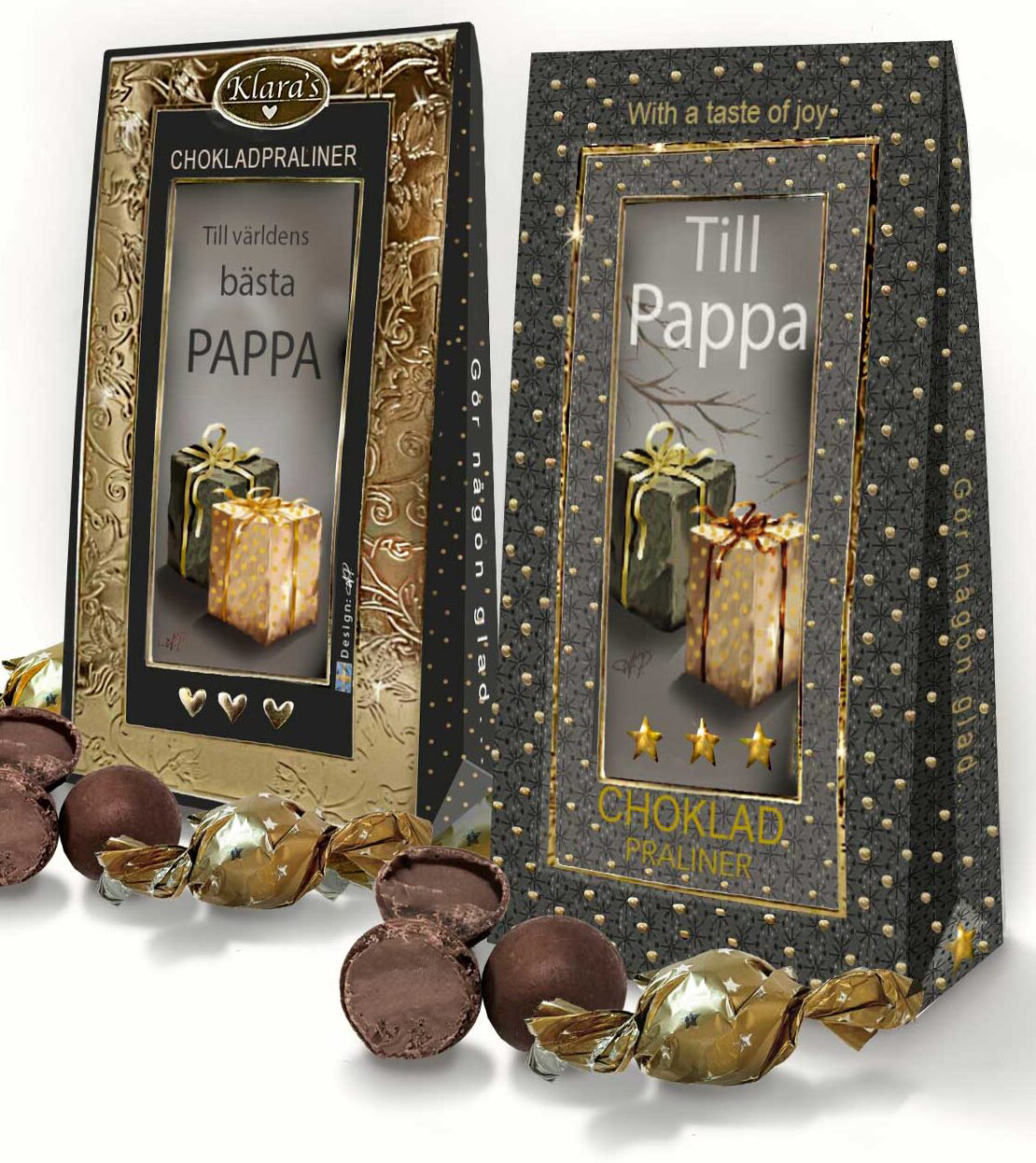 Till Pappa - Lyxiga chokladpraliner | Presenteriet.se